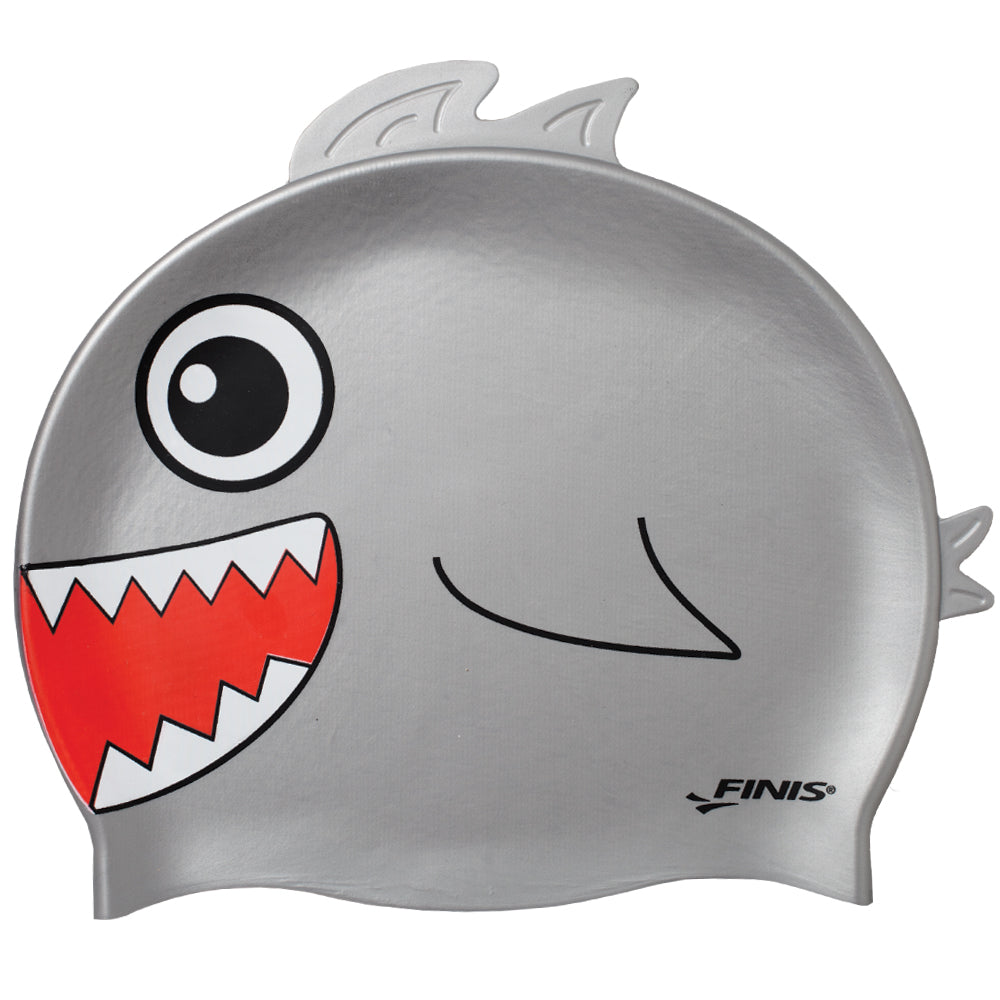 Shark Grey | Animal-Shaped Silicone Swim Cap – swimshop2u.com